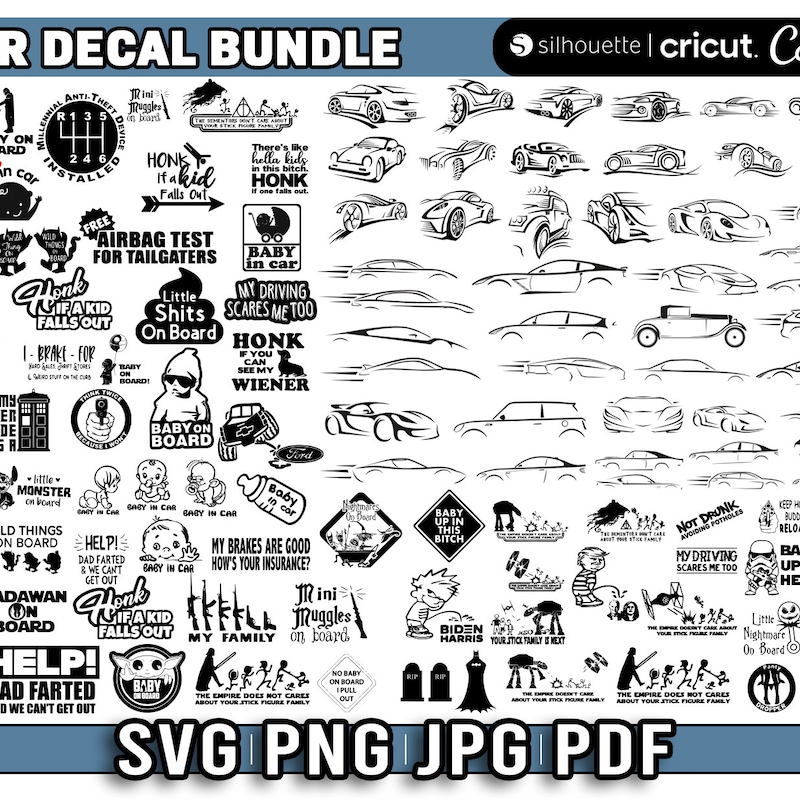 Vinyl Pdf Car Decal - Etsy UK
