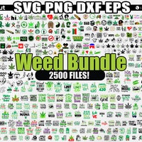 Weed Leaf SVG, Split Marijuana Name Frame, Weed Clipart, Vector ...