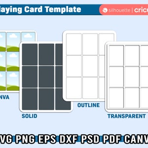 Blank Playing Card Template, Poker Card Template, Editable Trading Card ...