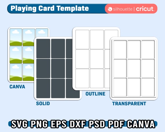 Playing Card Template Photoshop