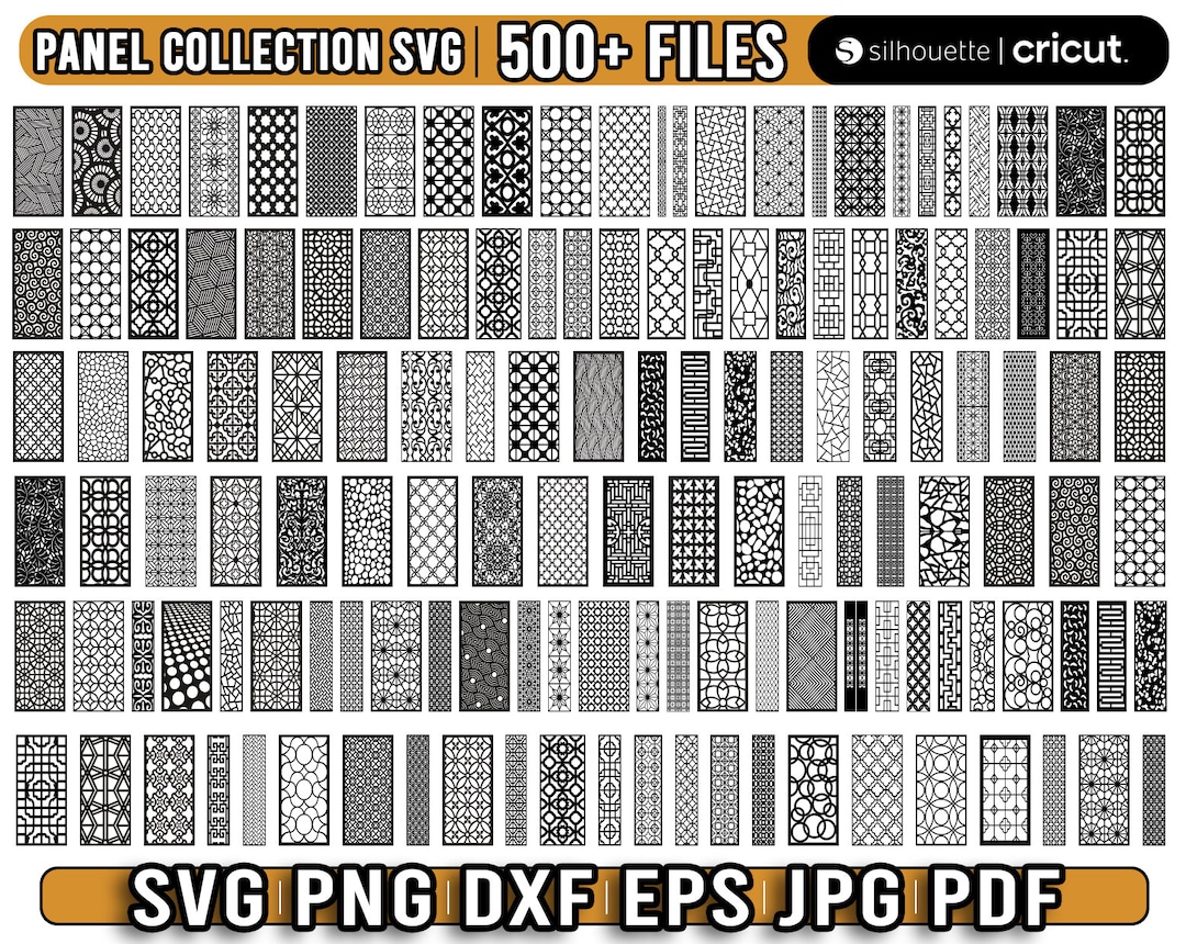 Laser Cut Panels Svg, Panel Collection, Laser Cut Files, Geometric ...