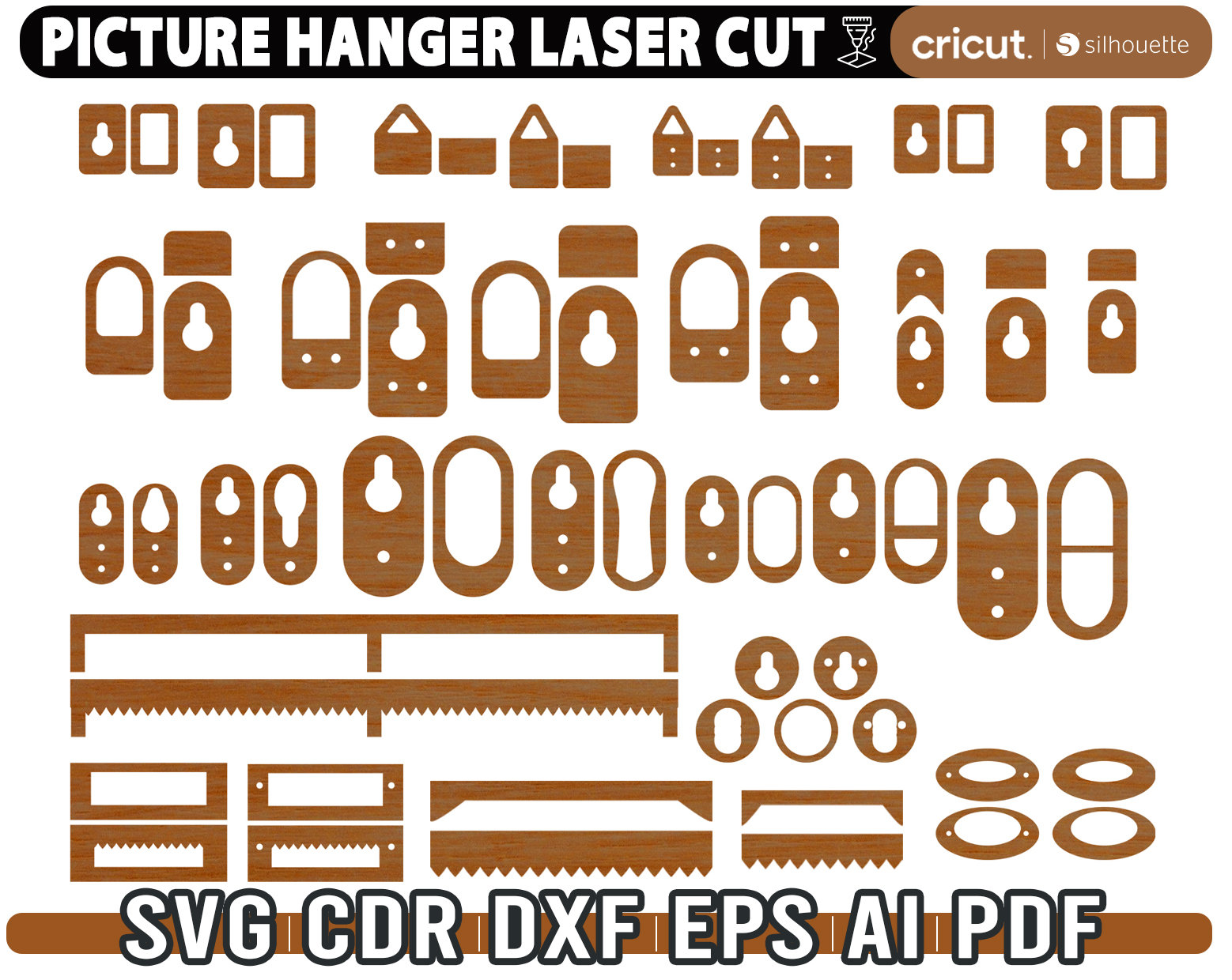 Sawtooth Hanger Svg, Picture Hanger Svg, Laser Files, Hanger Svg, Laser ...