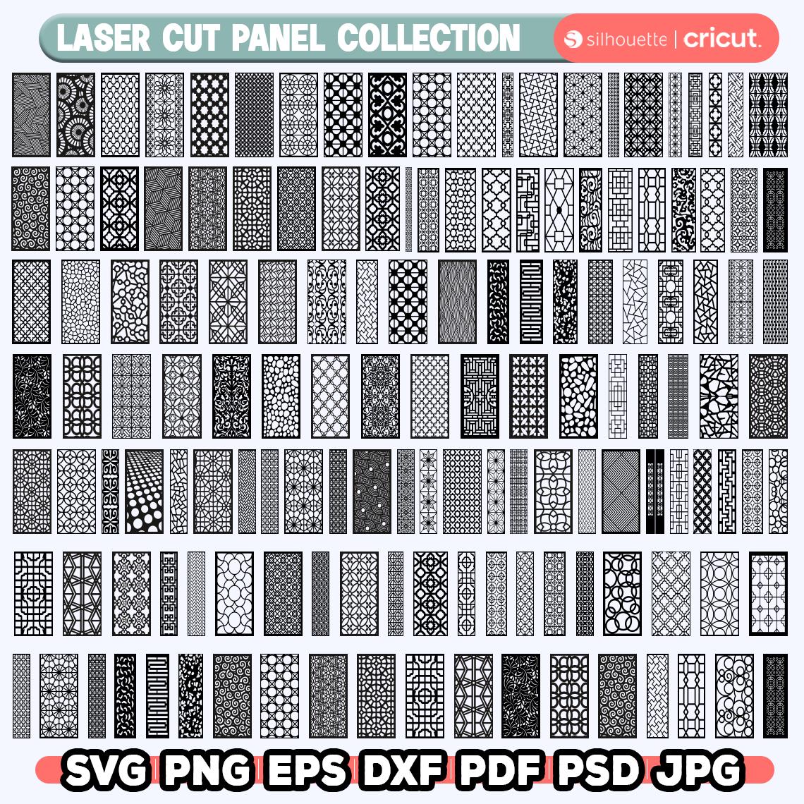 Laser Cut Panels Svg, Cnc Files, Geometric Wood Panel Wall Art, Vector ...