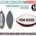 Custom Football Panel Template, Photo Ball Wrap Template, Editable ...