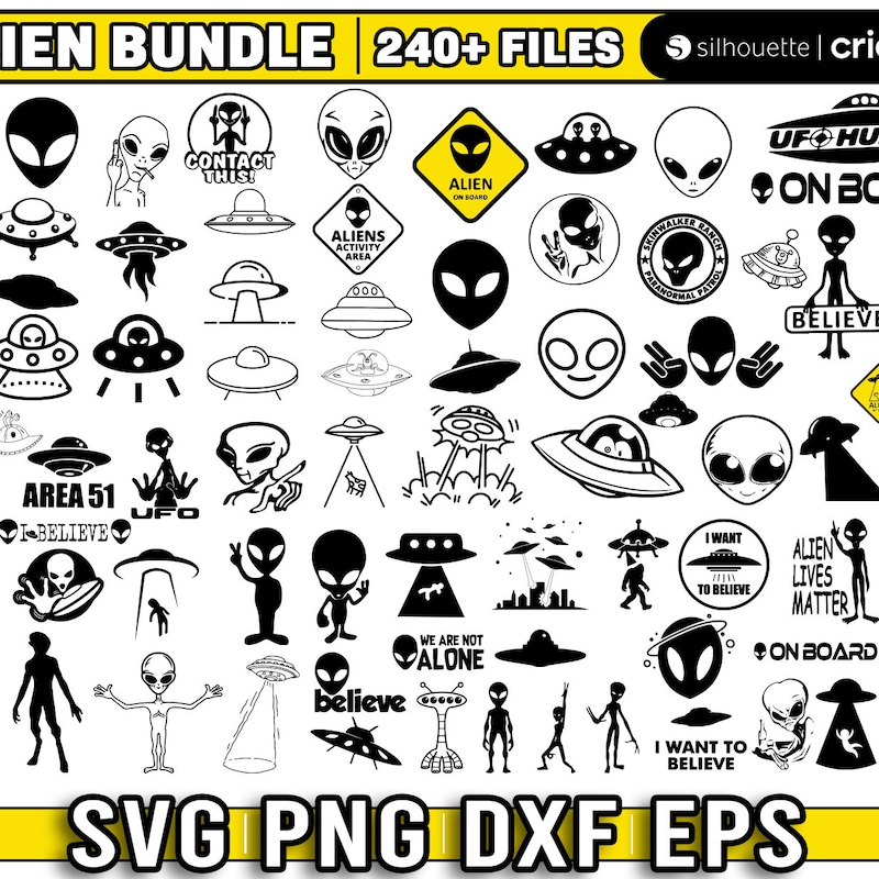 Alien Svg - Etsy