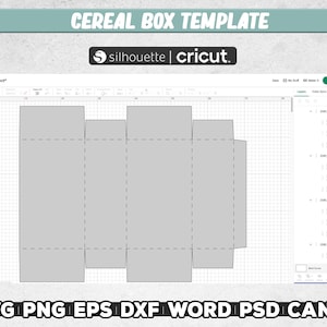 0.95 Oz Cereal Box Template, Cereal Box Svg, Editable Canva, DIY Cereal ...