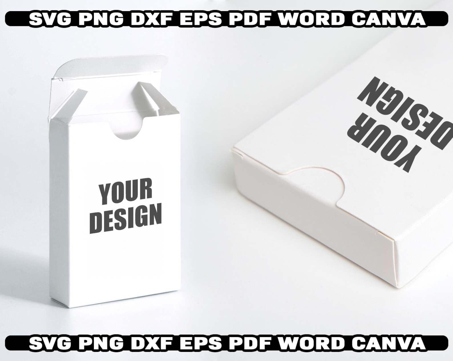 Blank Playing Card Box Template Svg, Poker Card Box Template, Cut Files ...