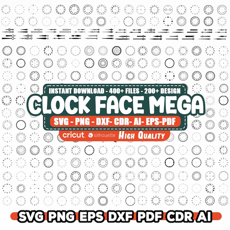 Clock Numbers Cut - Etsy