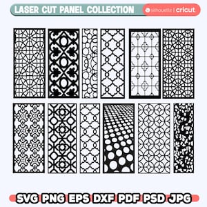 Laser Cut Panels Svg, Cnc Files, Geometric Wood Panel Wall Art, Vector ...