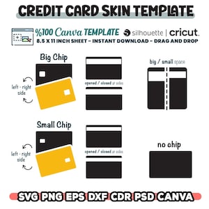 Credit Card Skin Template, Debit Card Skins, Card Sticker Template ...