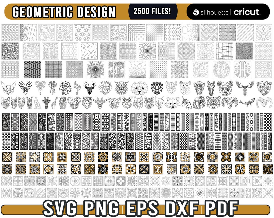 Geometric Svg, Otter Geometric Laser Cut File, Animal Half Geometry Svg ...