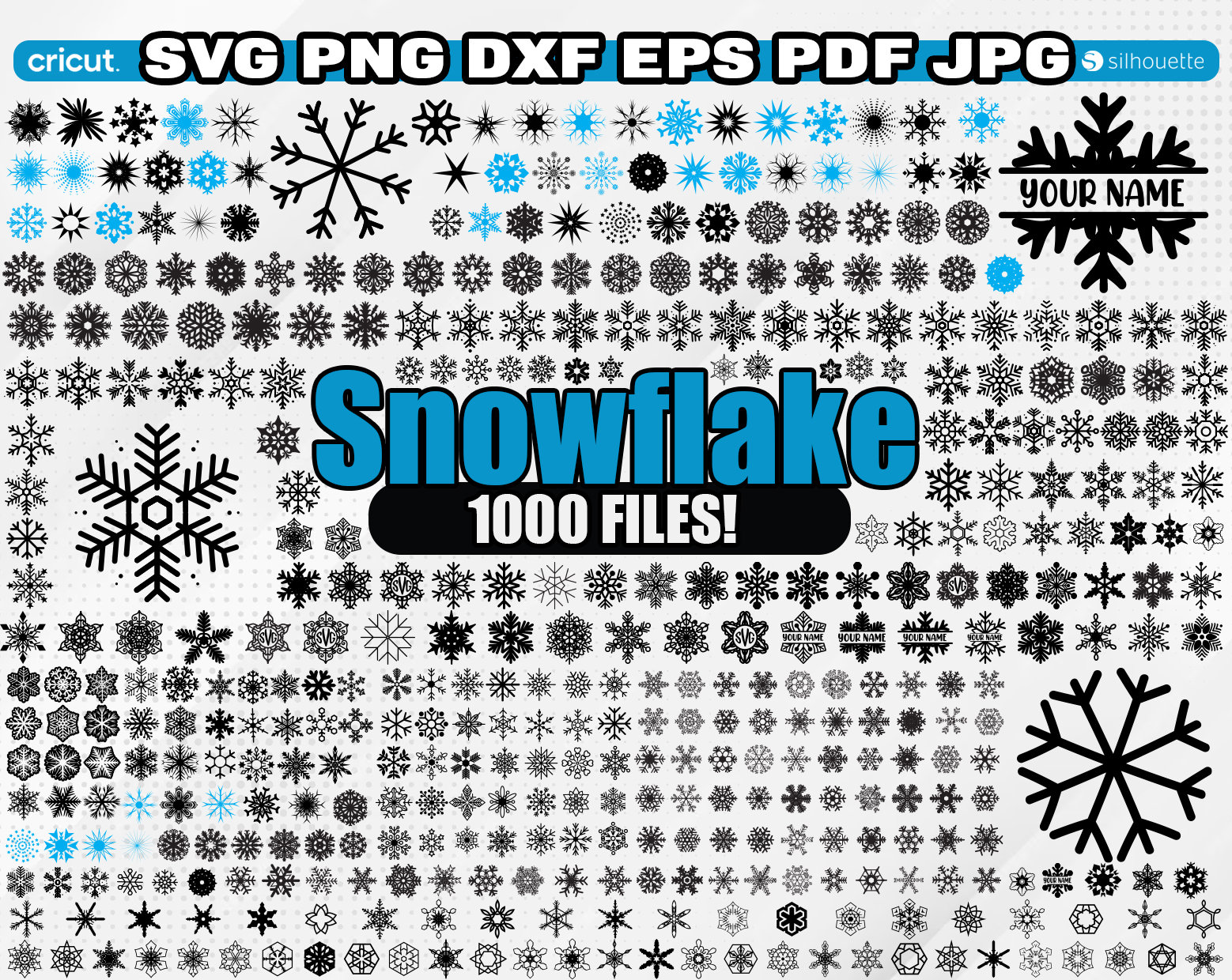 Snowflake Svg Bundle, Snowflake Laser Cut File, Christmas Svg, Svg for ...