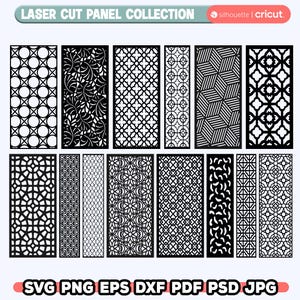 Laser Cut Panels Svg, Cnc Files, Geometric Wood Panel Wall Art, Vector ...