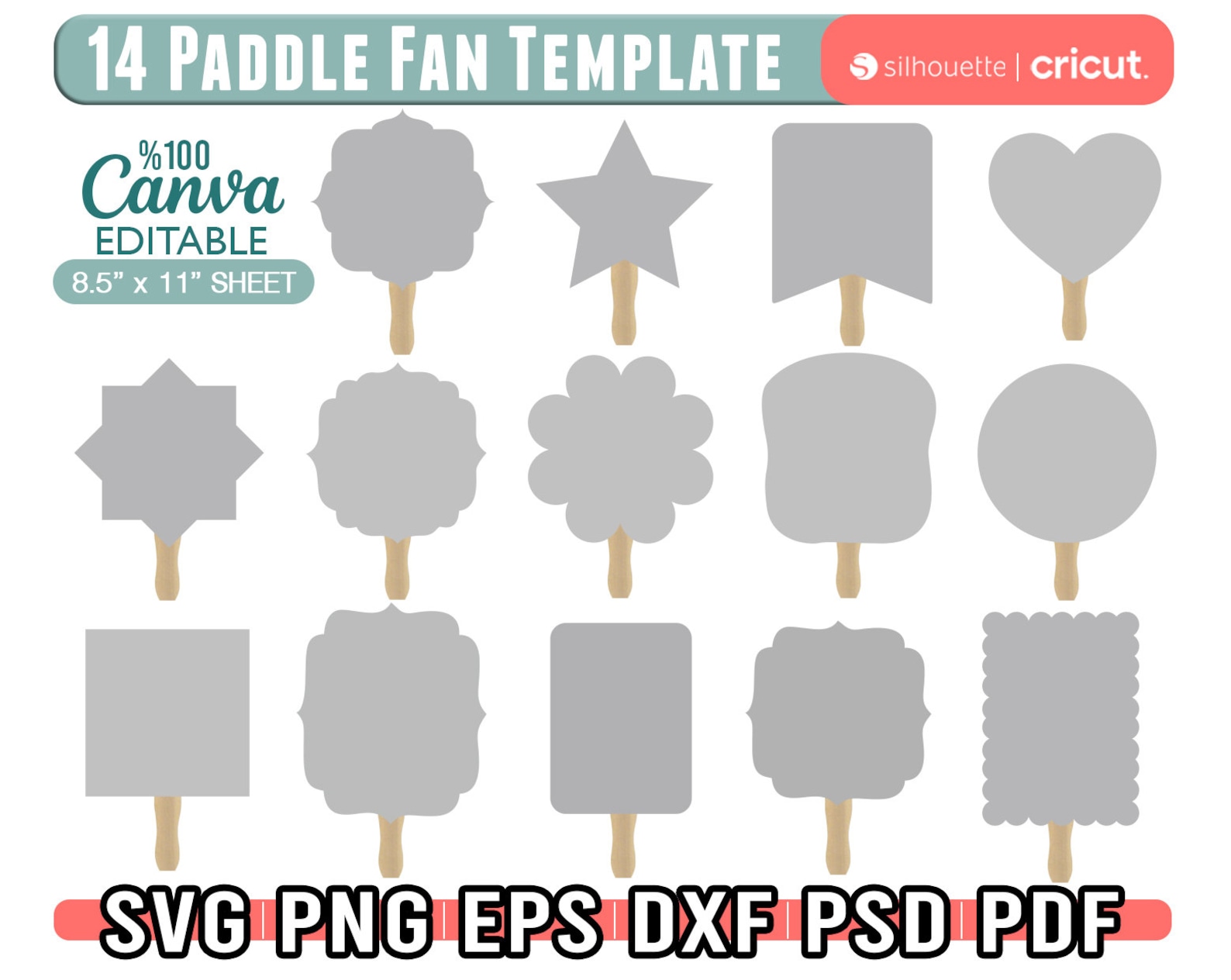 Fan Template Svg, Church Fan Template, Fan Template Canva, Wedding Fan ...