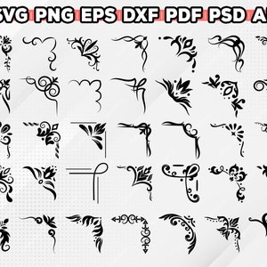 Decorative Elements SVG Bundle, Dividers Borders Svg, Text Divider Svg ...