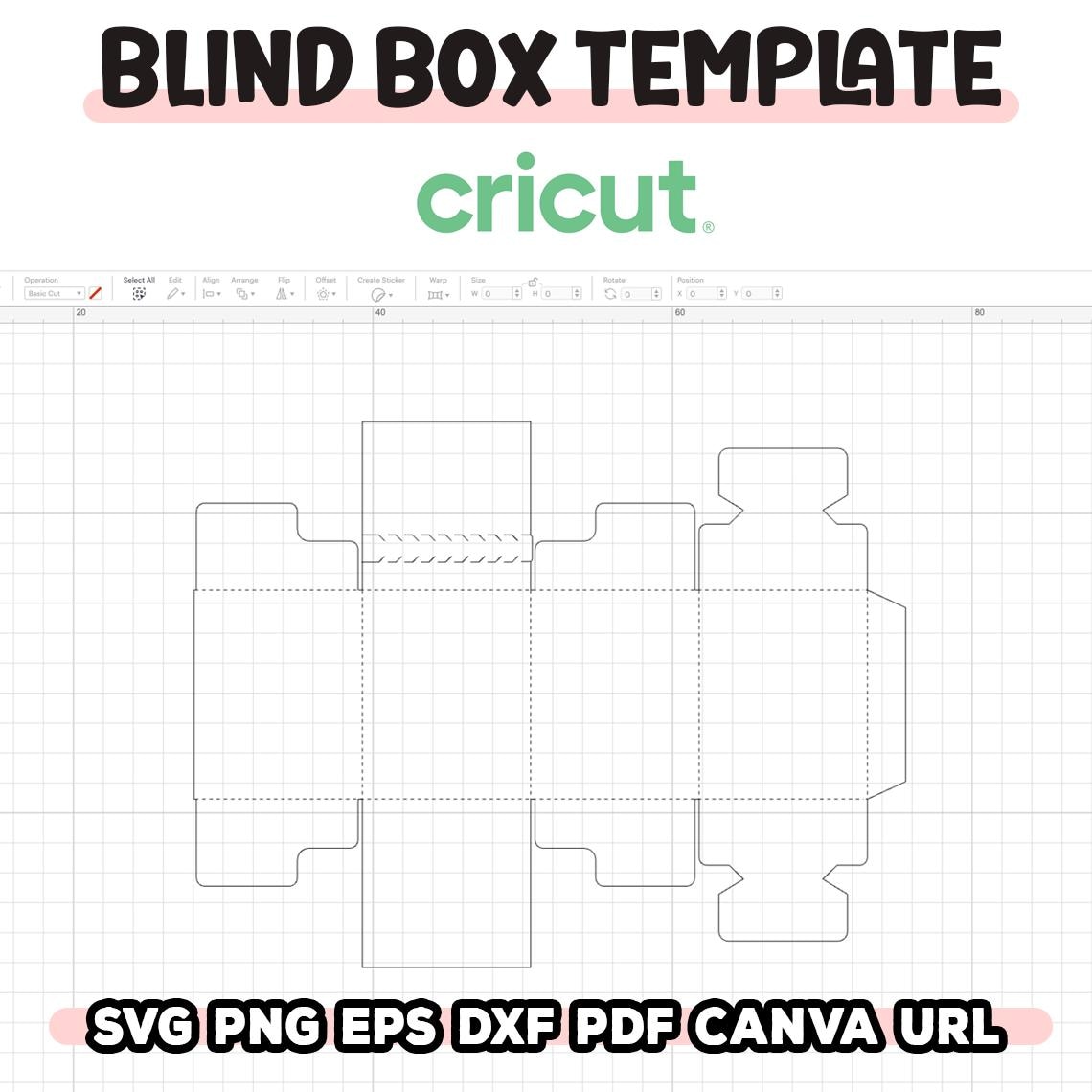 2 Size Blind Box Template, Giveaway Box Template, Gift Box Svg, Treat ...