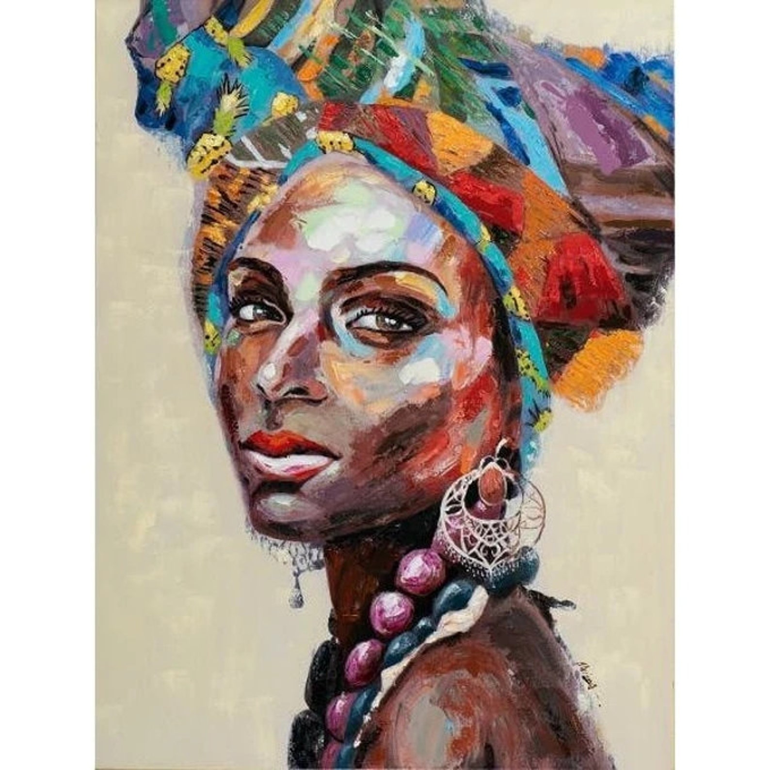 African Black Woman Graffiti Art Posters and Prints Abstract - Etsy
