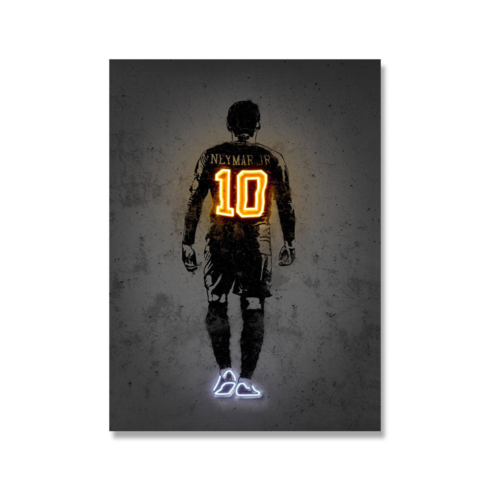 Modern Fashion Abstract Neon Football Art Posters Picture Living Room ...