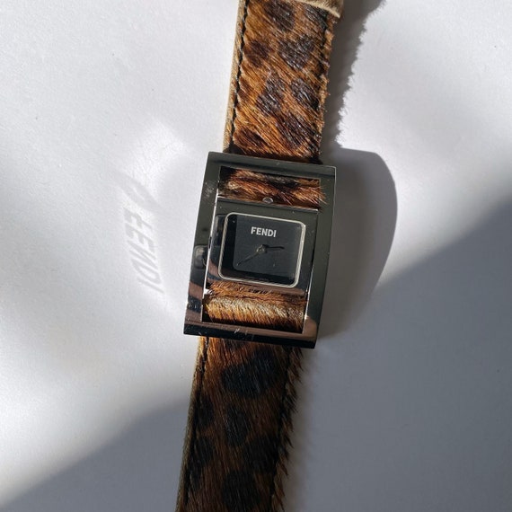 Fendi 1999 Gyro Rotating Face Pony Hair Watch - Gem