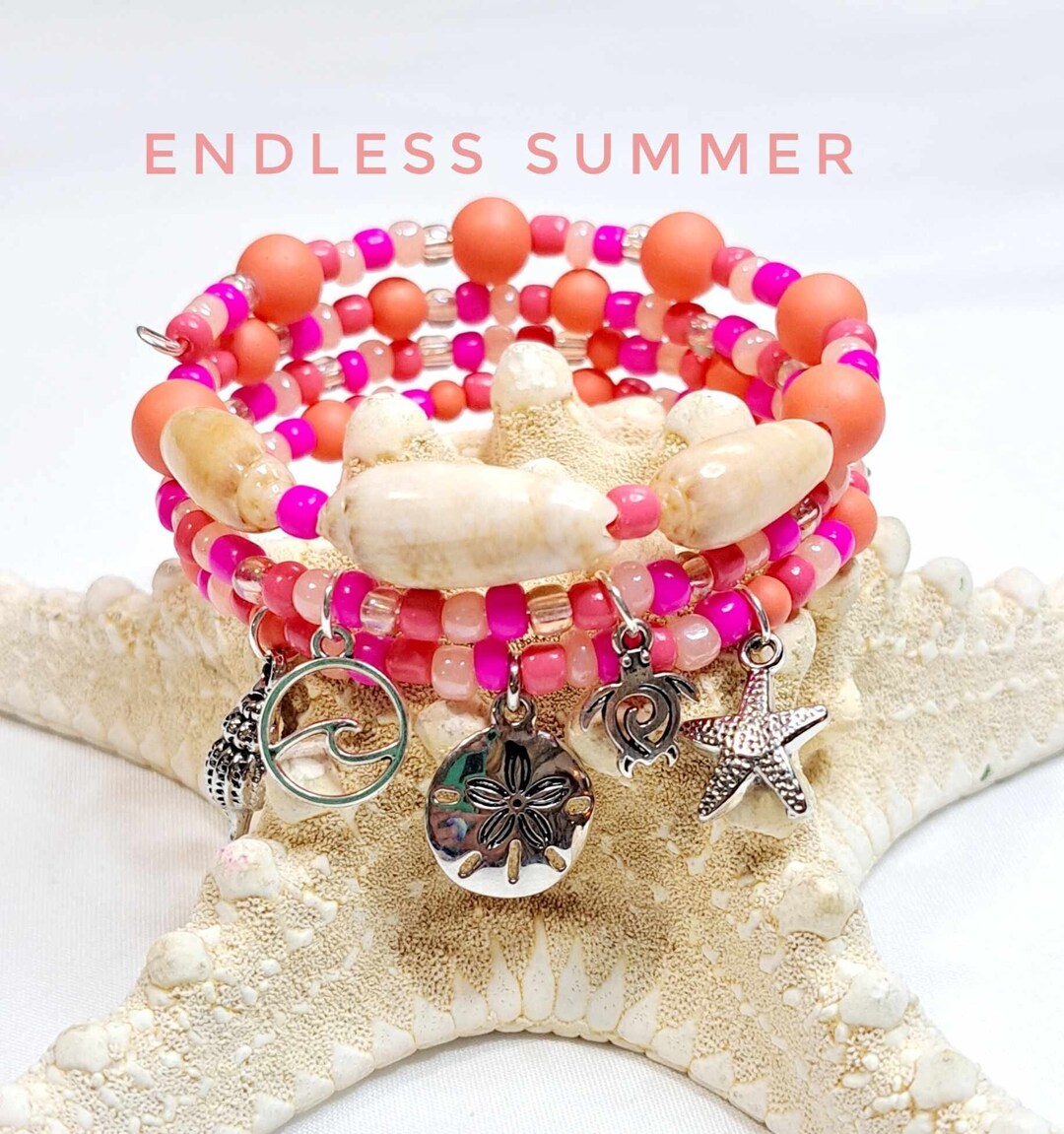 Real Olive Seashell Memory Wire Wrap Bracelet Triple Stack Ocean Sea ...