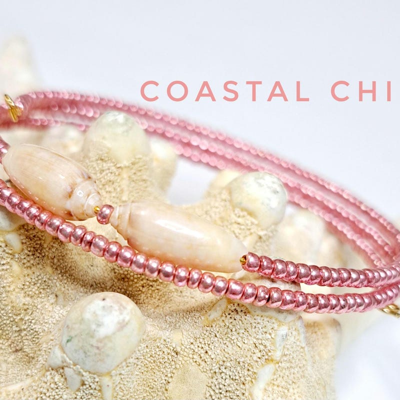 Shell Bead Bracelet - Etsy