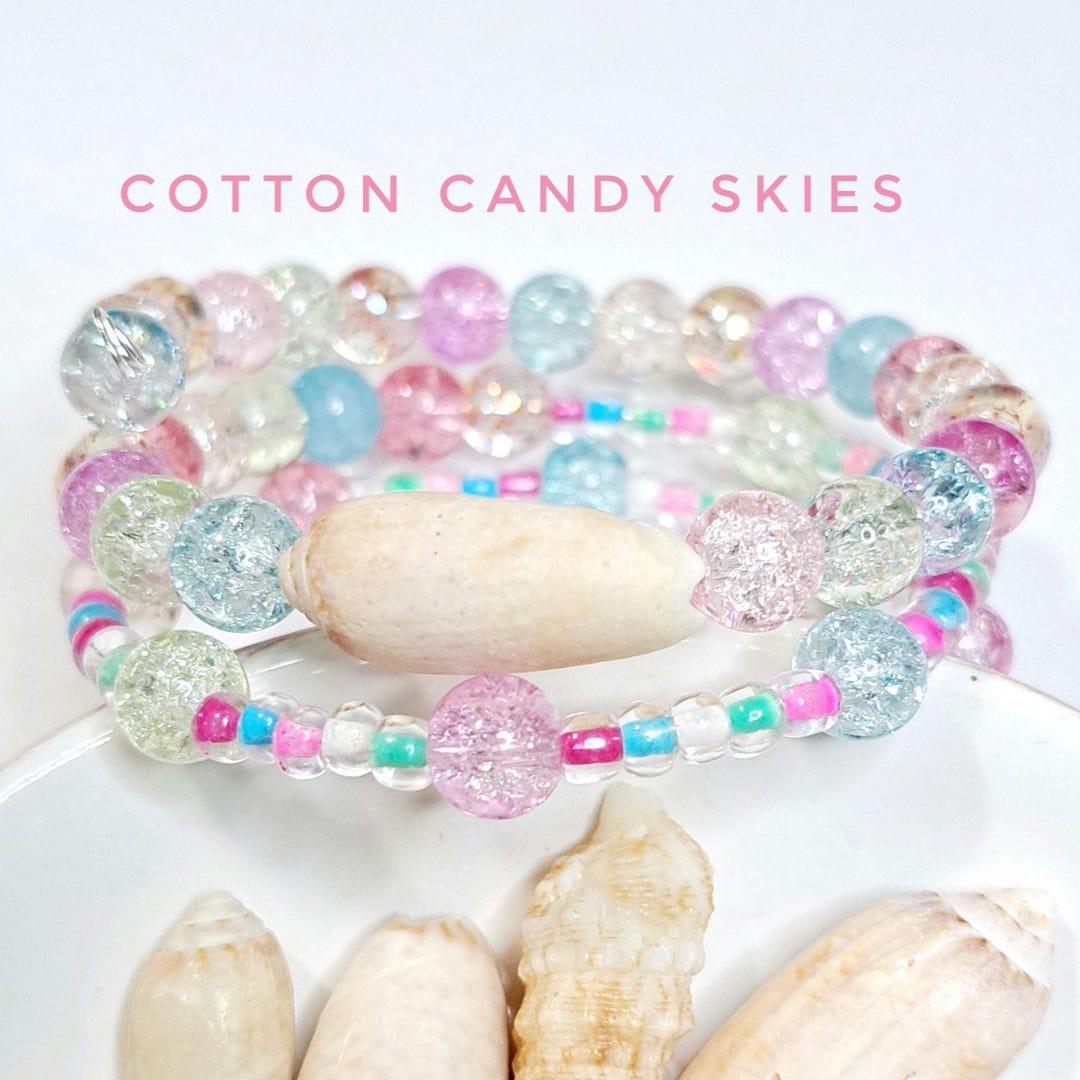 Beachy Boho Beaded Colorful Wrap Bracelet, Bracelet Stacks, Beach ...