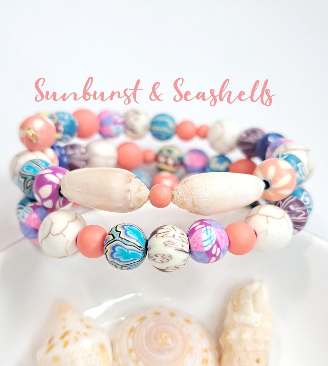 Beachy Boho Colorful Beaded Wrap Bracelet Bracelet Stacks, Beach ...