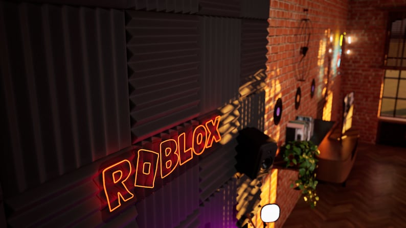 ROBLOX Logo LED Neon Sign, Kids Room Decor, Wall Hangings, Night Light ...