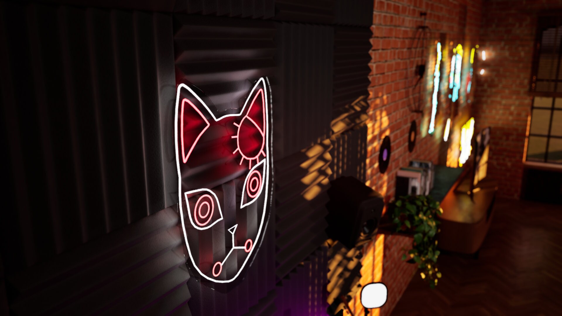 Anime LED Neon Sign, Demon Fox Mask, Wall Hangings, Night Light, Kids ...