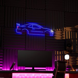 Nissan Skyline R34 GTR LED Neon Sign. Car Night Light, JDM, Tuner ...