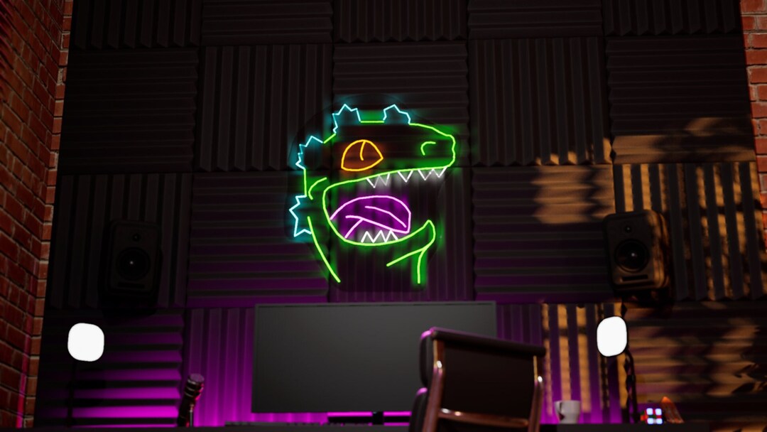REPTAR LED Neon Sign, Wall Hangings, Kids Room, Birthday Gift, Cartoon ...