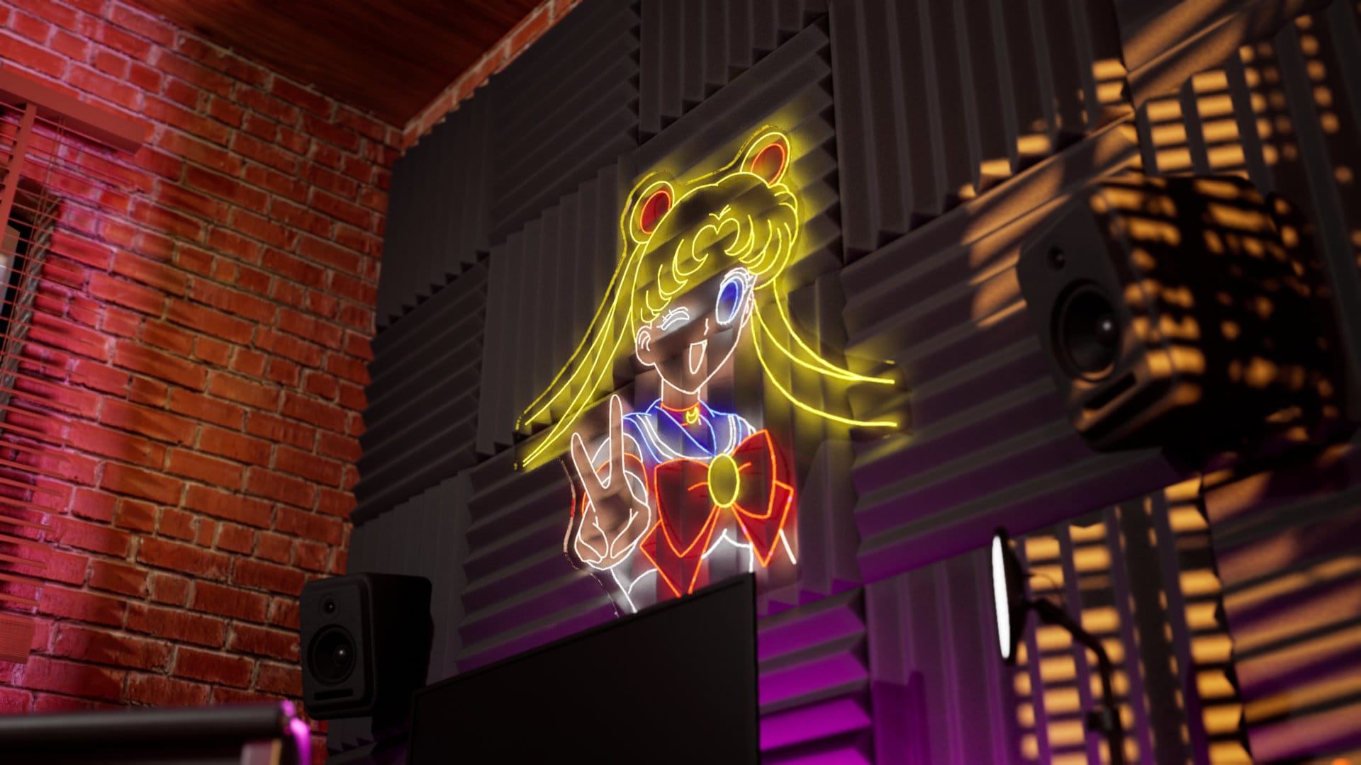 Cute Kawaii Anime Character LED Neon Sign, Manga, Kids Room, Night ...