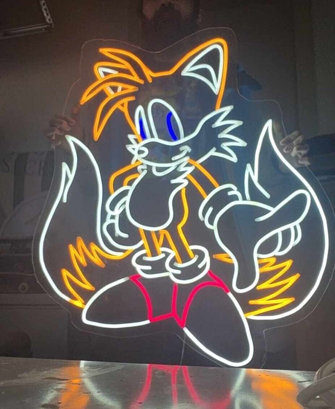 Miles tails Prower From Sonic the Hedgehog LED Neon Sign - Etsy