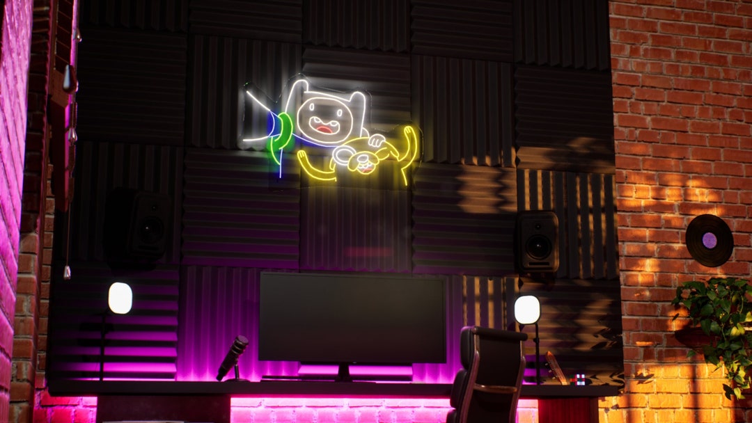 Finn and Jake LED Neon Sign: Cartoon Kids Room Decor - Etsy