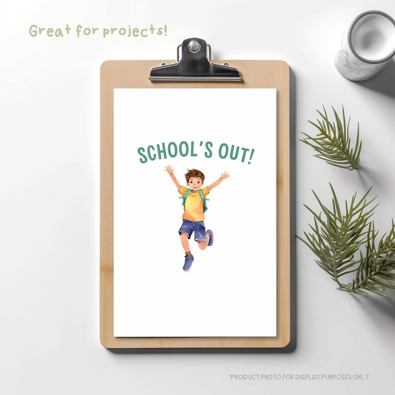 Last Day of School - Clipart Set - Watercolor Illustrations - PNG ...
