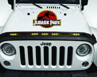 Jurassic Park Vinyl Decal Set Hood and Door High Quality Full Color Car ...