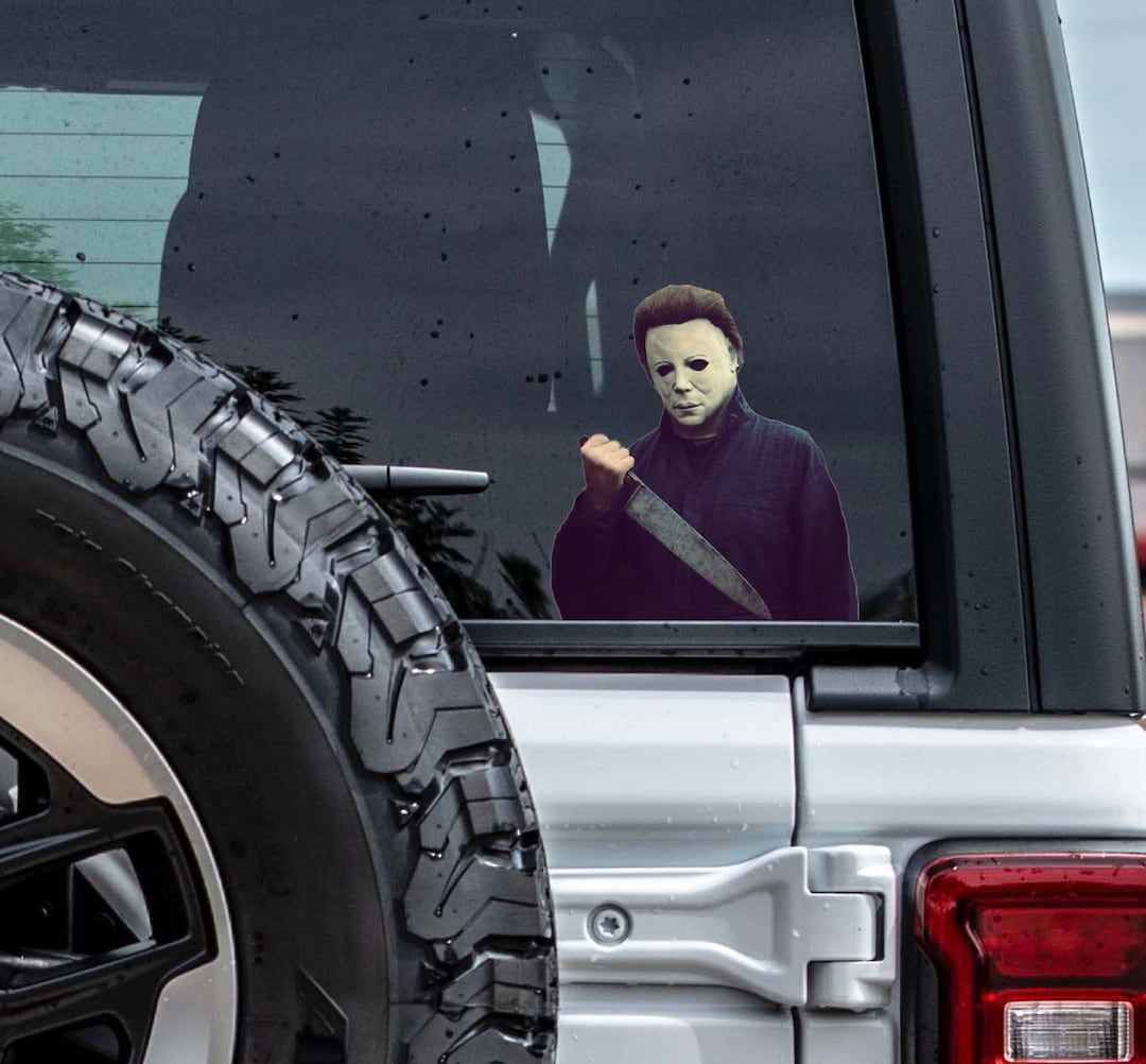 Horror Halloween Vinyl Sticker Great for Car Windows/bumpers Laptop ...