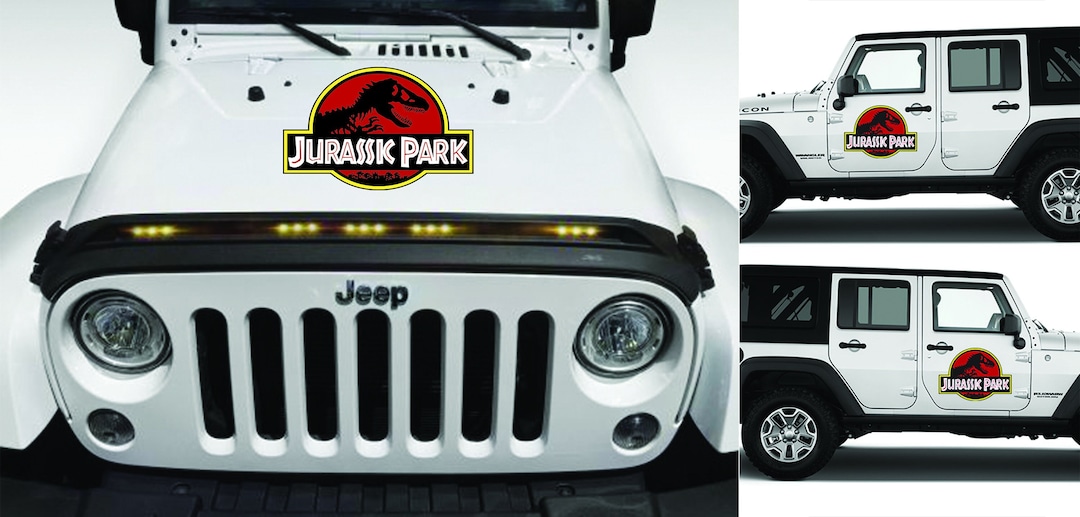 Jurassic Park Explorer Vinyl Decal Set Hood and Door High Quality Car ...