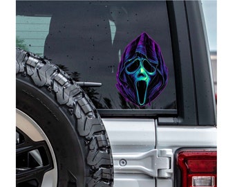 Stitch as Ghostface Vinyl Sticker Great Car Windows/bumpers Laptop High ...
