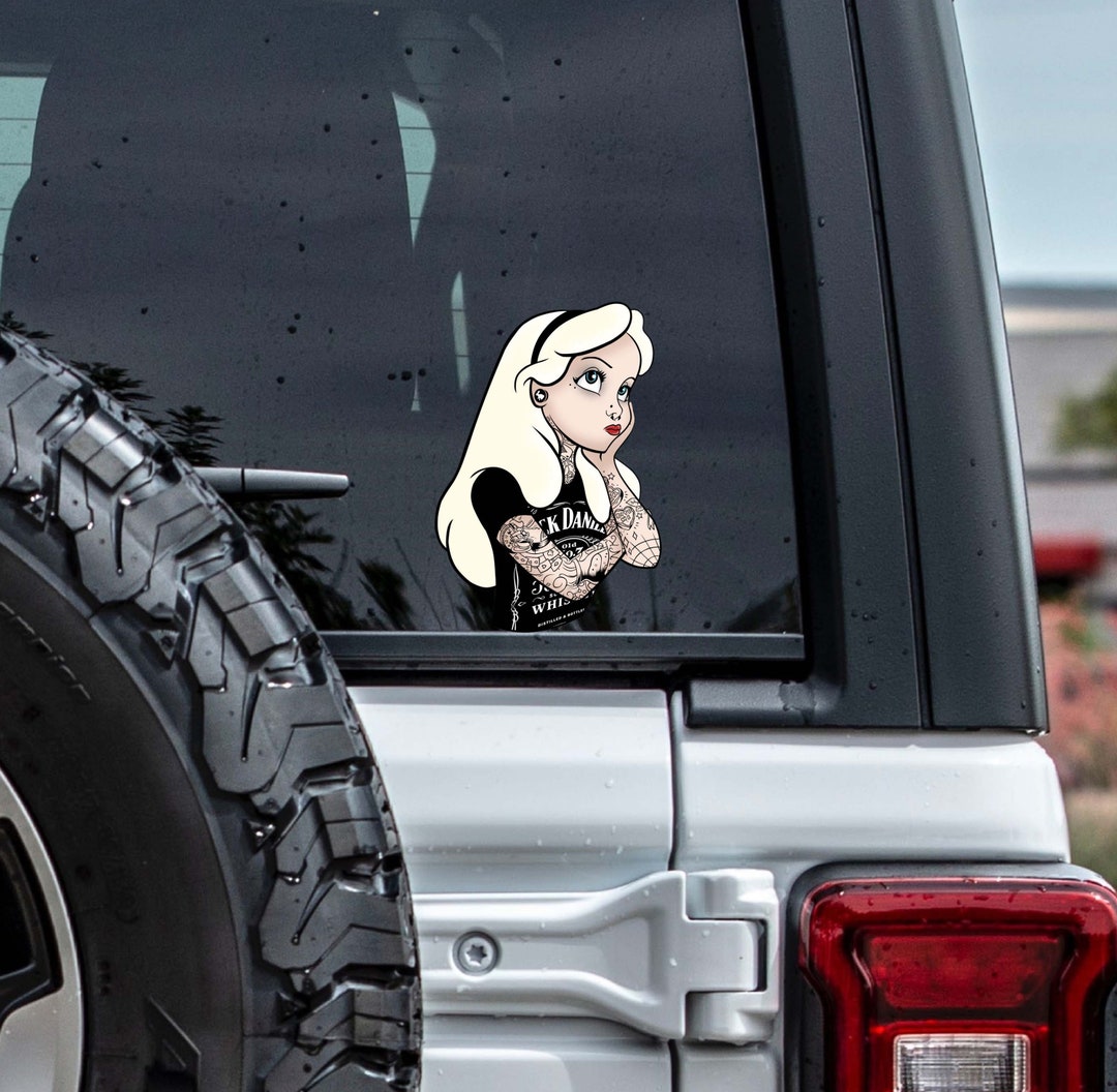 Goth Alice Vinyl Sticker Great for Car Windows/bumpers Laptop High ...