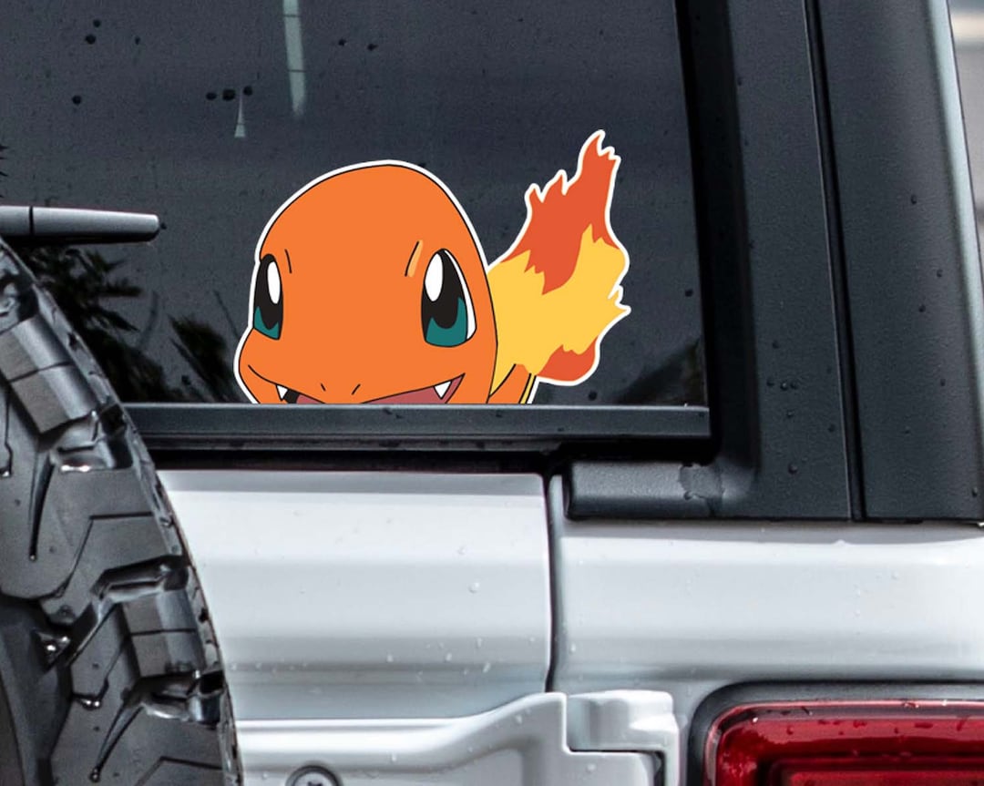 Pokemon Charmander Vinyl Sticker Great for Parties Car - Etsy