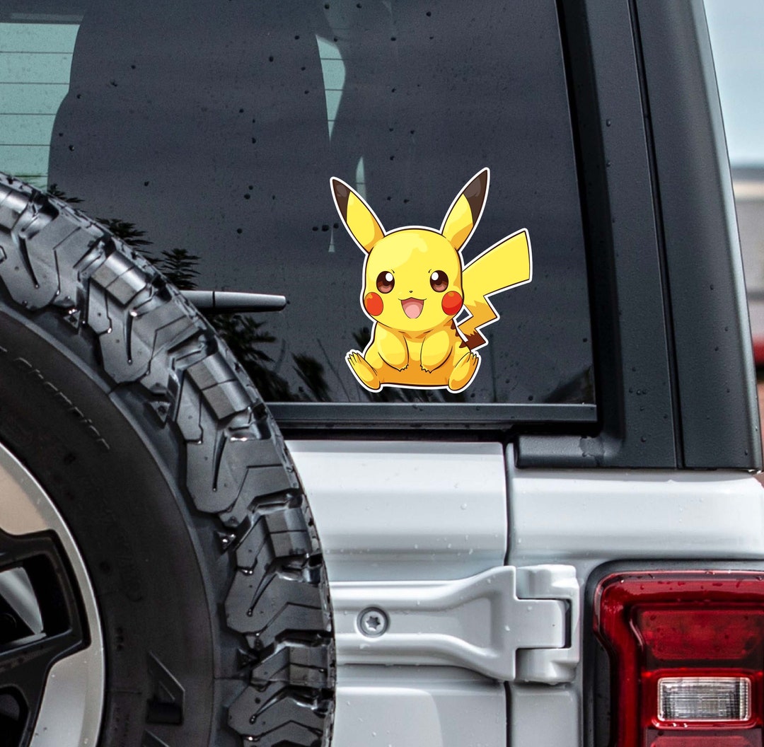 Pokemon Pikachu Vinyl Sticker Great for Parties, Car Windows/bumpers ...