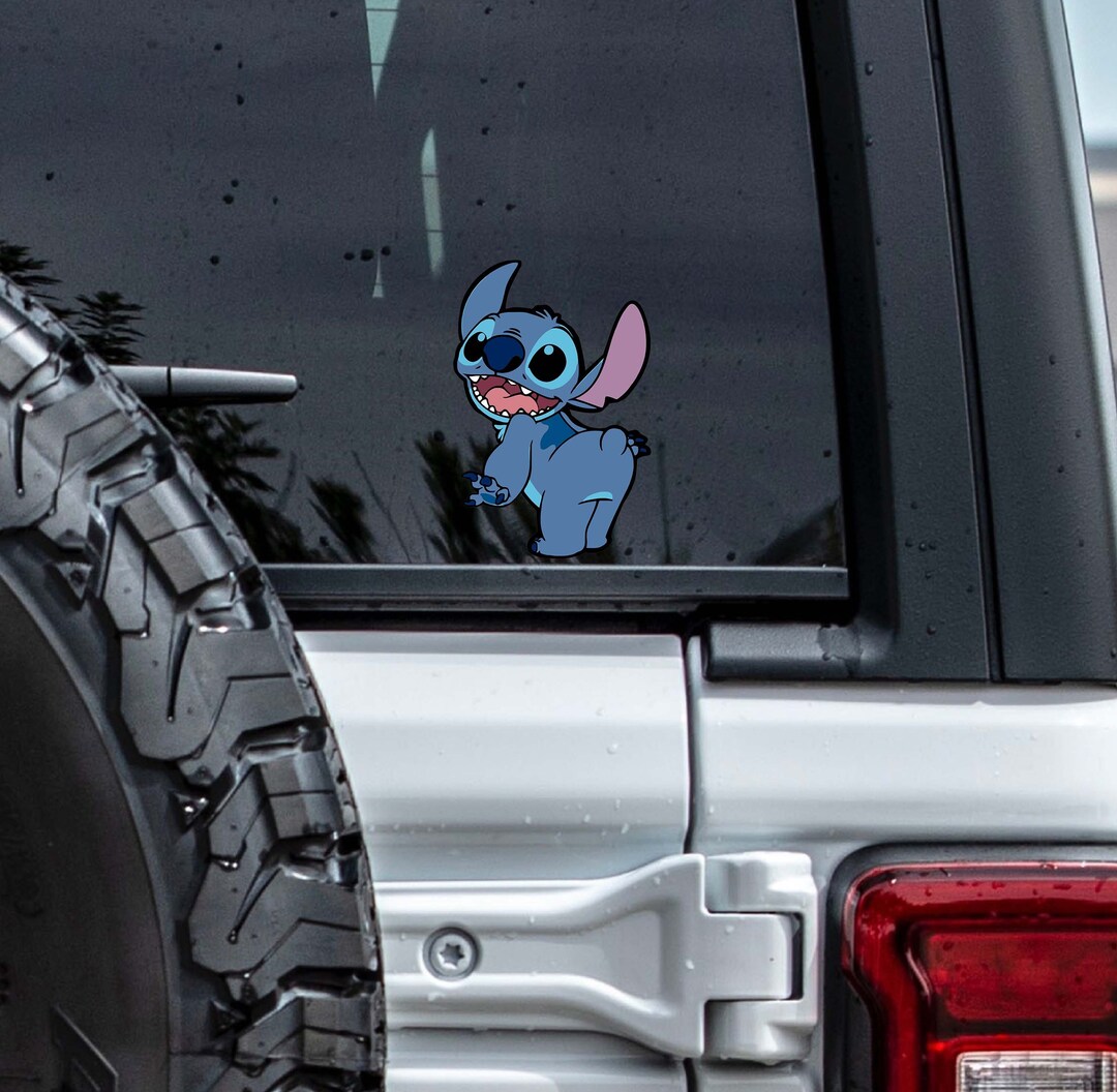 Stitch Vinyl Sticker Great for Parties, Car Windows/bumpers Laptop High ...