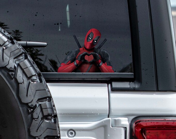 Marvel's Deadpool Vinyl Sticker Great for Parties, Car Windows/bumpers ...
