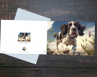 Springer Spaniel Greetings Card Spaniel Card Spaniel Art - Etsy UK
