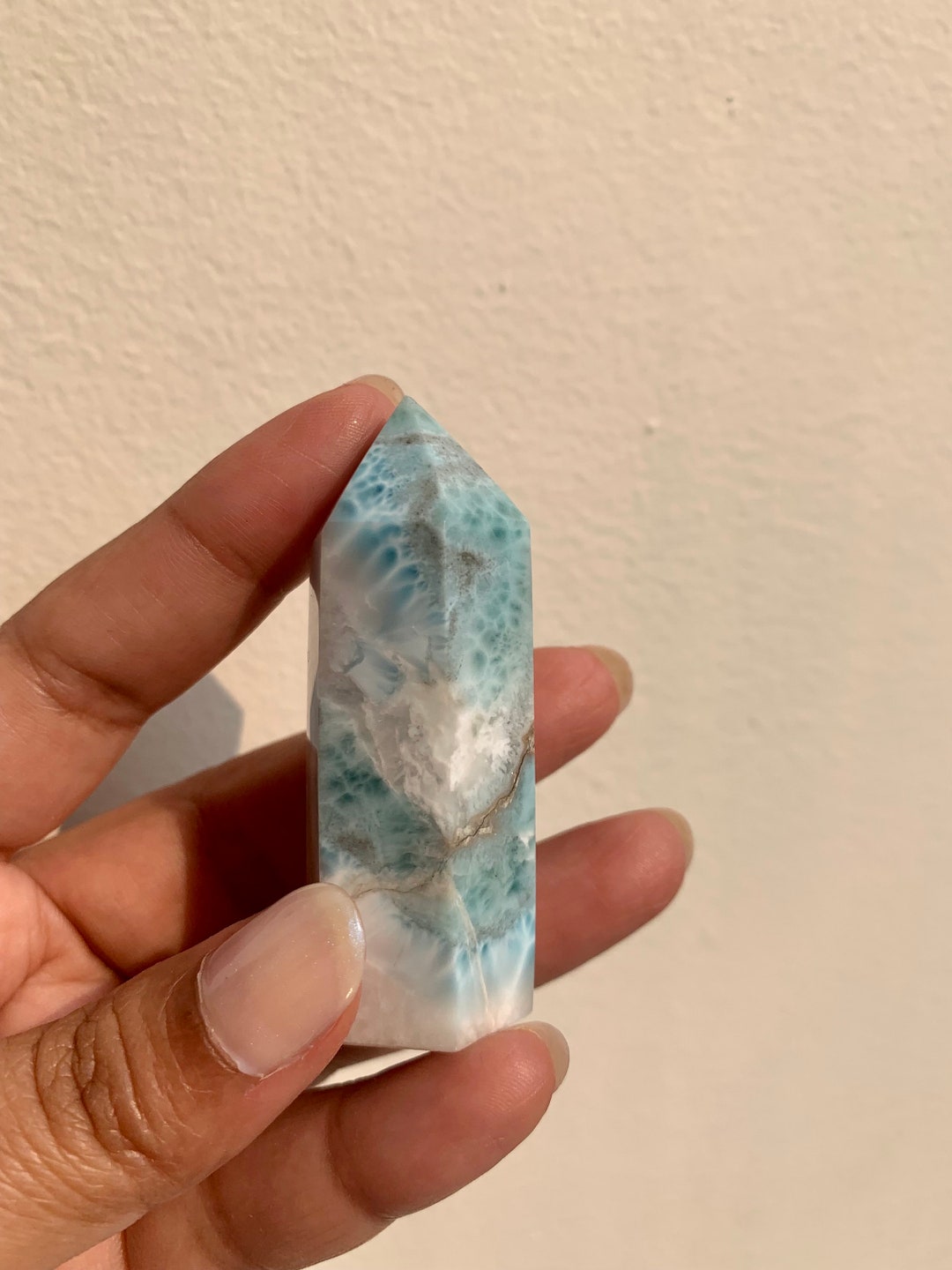 Rare & Beautiful Natural Larimar Towers and Free Forms, Obelisk ...