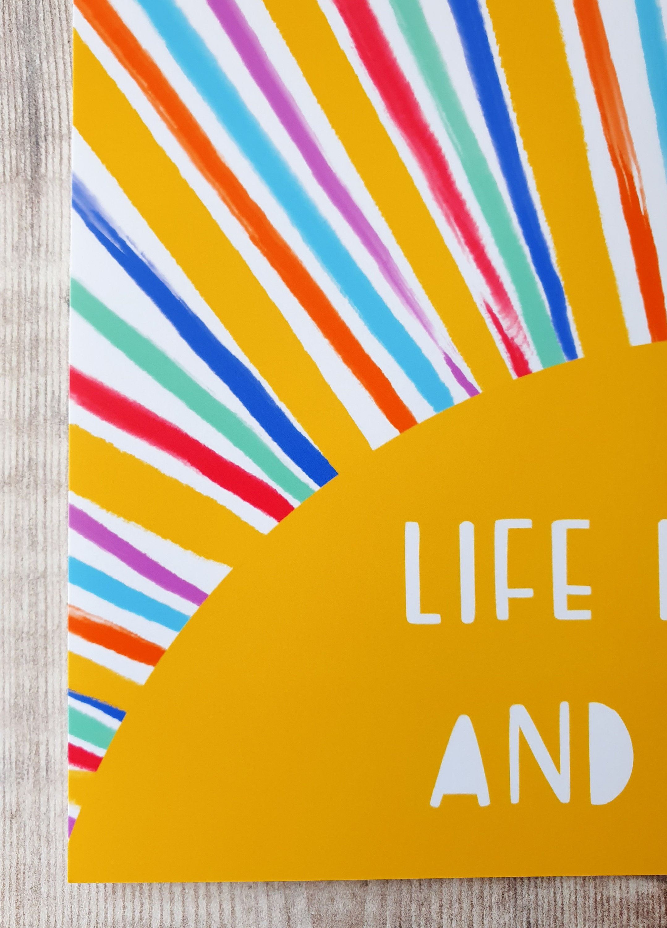 Positive Affirmation Poster for Kids, Life is Bright and so Are You ...