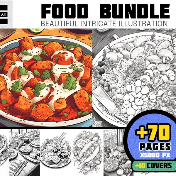 Food Coloring Book - Etsy