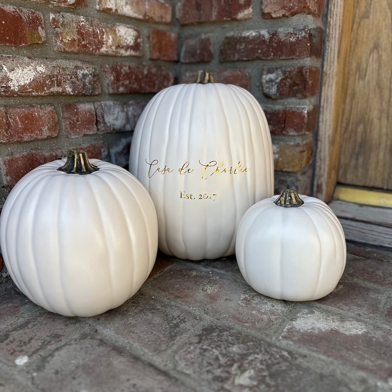 Monogram Pumpkins - Etsy