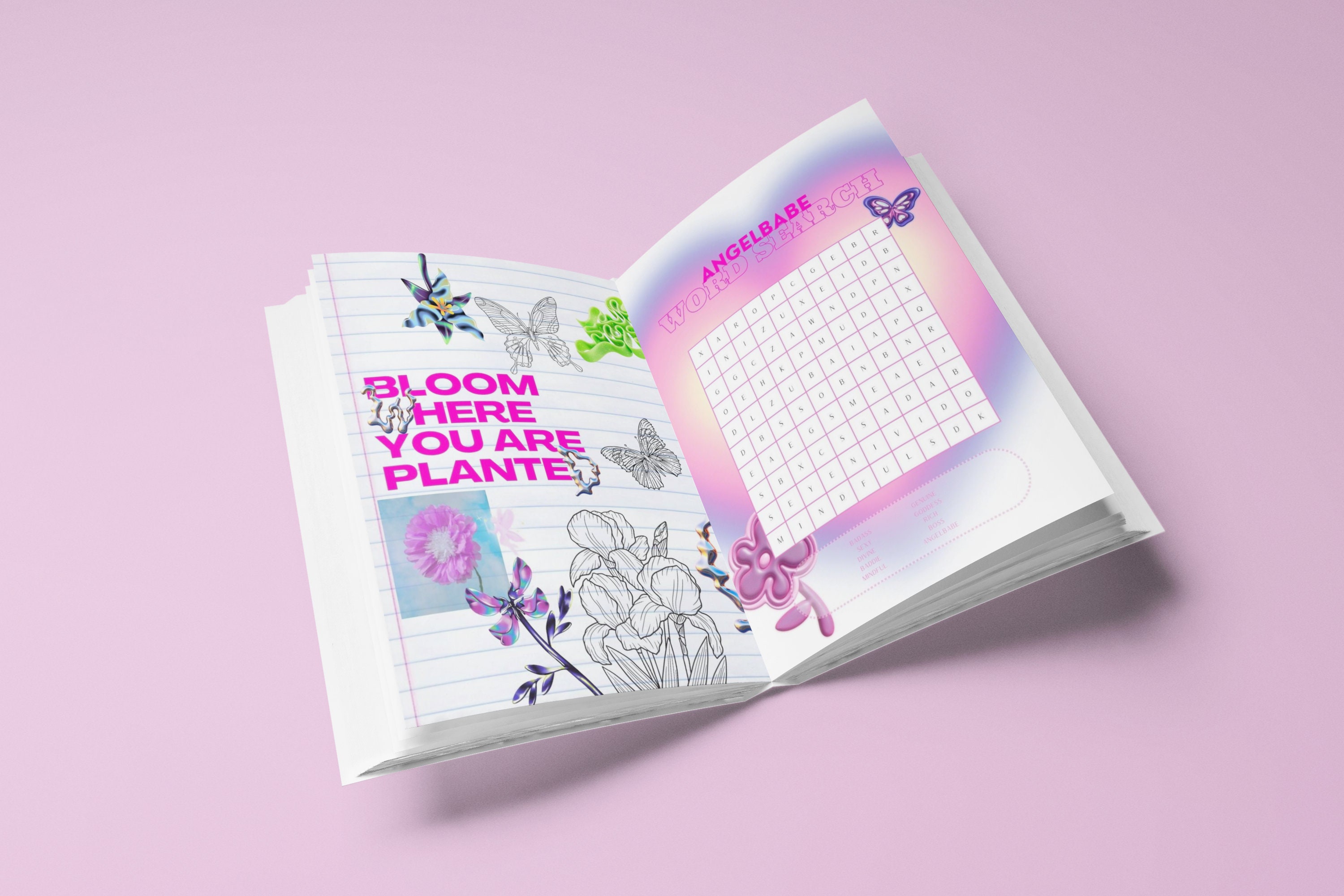 Printable Coloring Book Y2k Journal - Etsy
